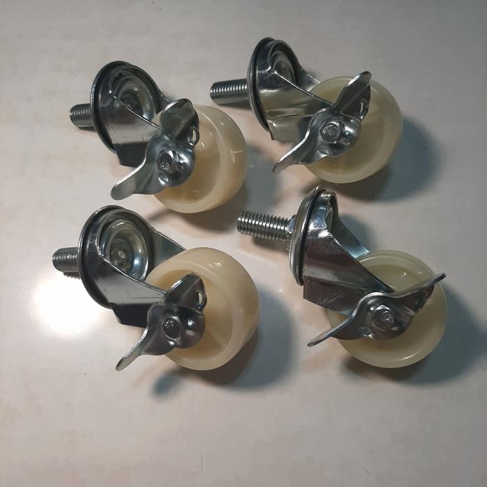 Jual Roda nilon ranger germany 2 inch screw 1set/4pcs (4 rem semua ...