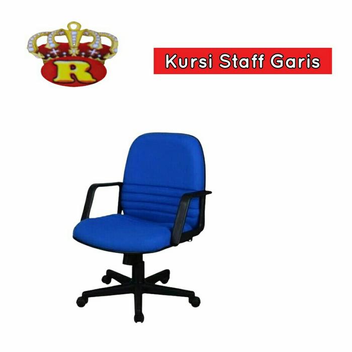 Jual kursi kantor kursi staff garis - Biru - Jakarta Timur - Raja kursi ...
