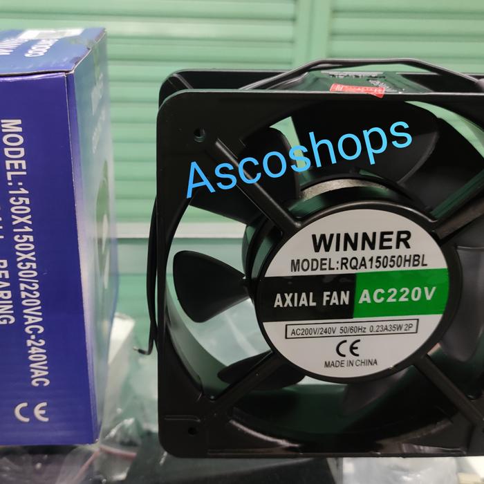 Jual kipas fan panel winner kotak 15 x 15cm 220v ac bearing 15x15 cm ...