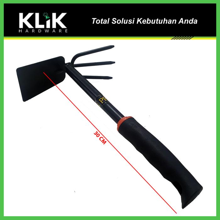 Jual Pacul Garuk Mini Besi 2 Fungsi Gagang Karet Alat Berkebun Garden ...