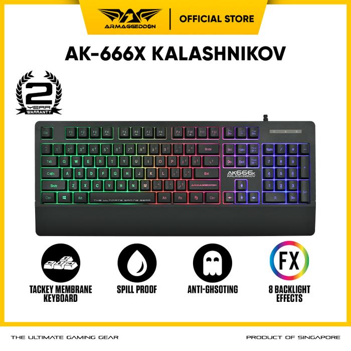 Jual Armaggeddon Ak666x Kalashnikov Spill Proof Membrane Gaming ...