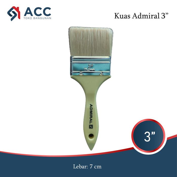 Jual Kuas Cat Admiral 3 inch / Kuas Cat Besar / Kuas Cat 3" - Kota ...