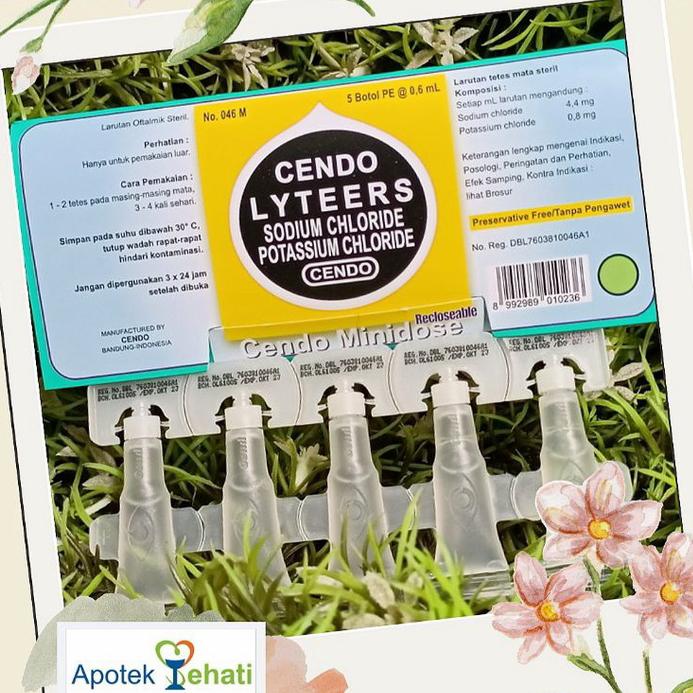 Jual CENDO LYTEERS MINIDOSE 0,6 mL isi 5 PCS LARUTAN TETES MATA STERIL ...