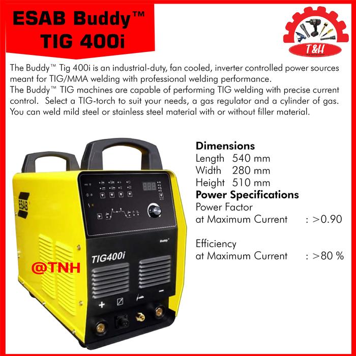 Jual ESAB | Buddy TIG 400i | GTAW Welding Machine - Jakarta Barat - Tools Hardware Shop | Tokopedia