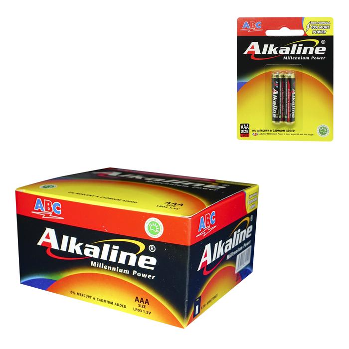 Jual ABC Alkaline LR03 2 Baterai (AAA Size) 1 box isi 24 hanger - Jakarta Barat - PT Intercallin ...