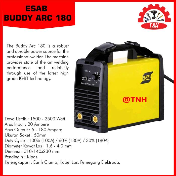 Jual ESAB ARC 180 | ARC180 | MMA Welding Machine | Mesin Las STICK - Jakarta Barat - Tool ...