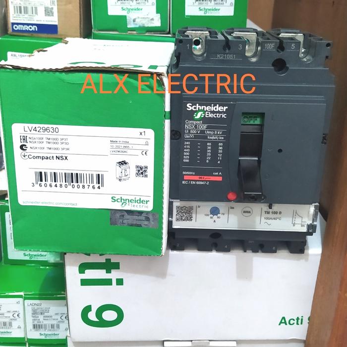 Jual MCCB BREAKER SCHNEIDER NSX100F 3P 100A 36KA LV429630 NSX100 NSX 100 - Jakarta Pusat - ALX ...