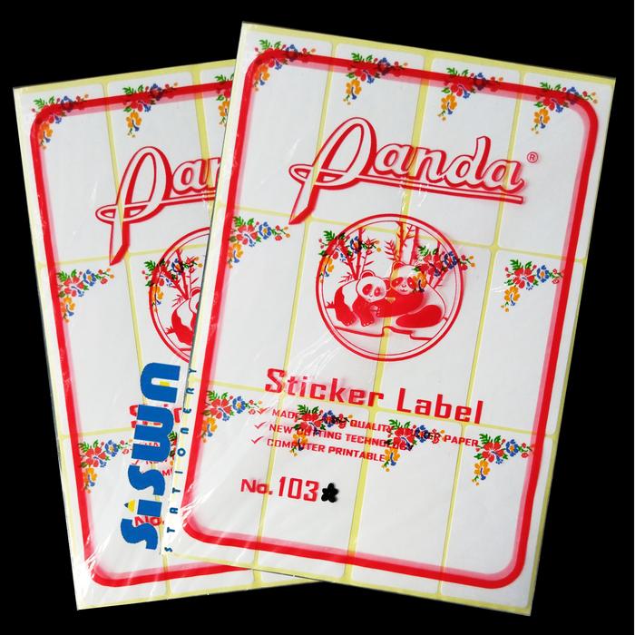 Jual LABEL KERTAS PANDA NO.103 KEMBANG (LABEL UNTUK UNDANGAN NIKAH ...