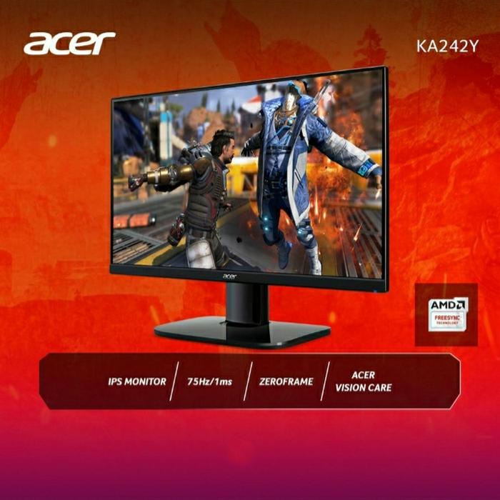 Jual Acer KA242Y 24" IPS 1ms 75hz Freesync Gaming Monitor - Kota ...