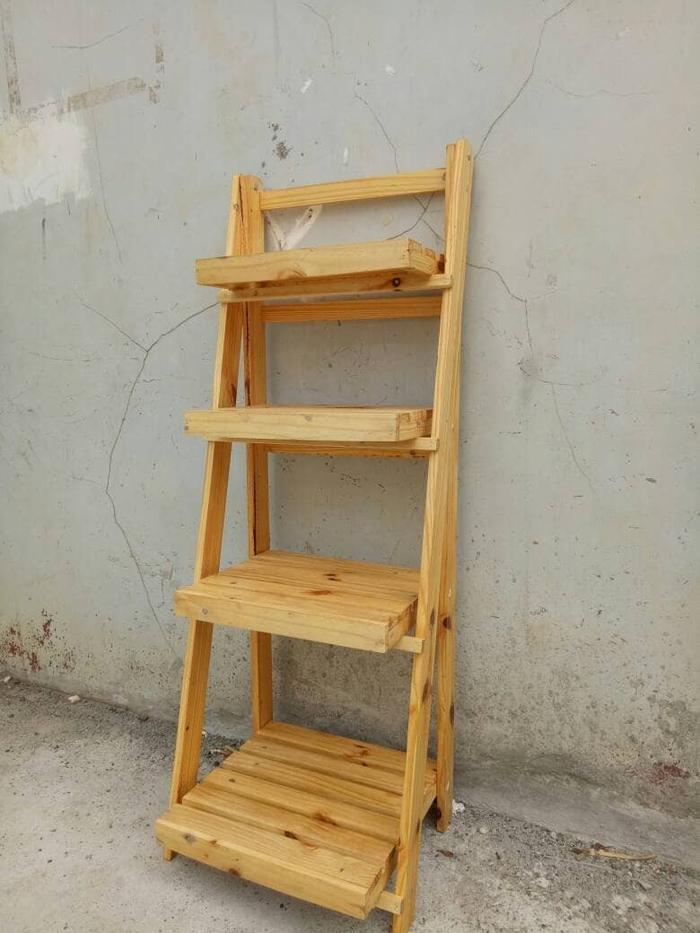 Jual Rak kayu mahoni asli rak kayu lipat rak display unik rak ...
