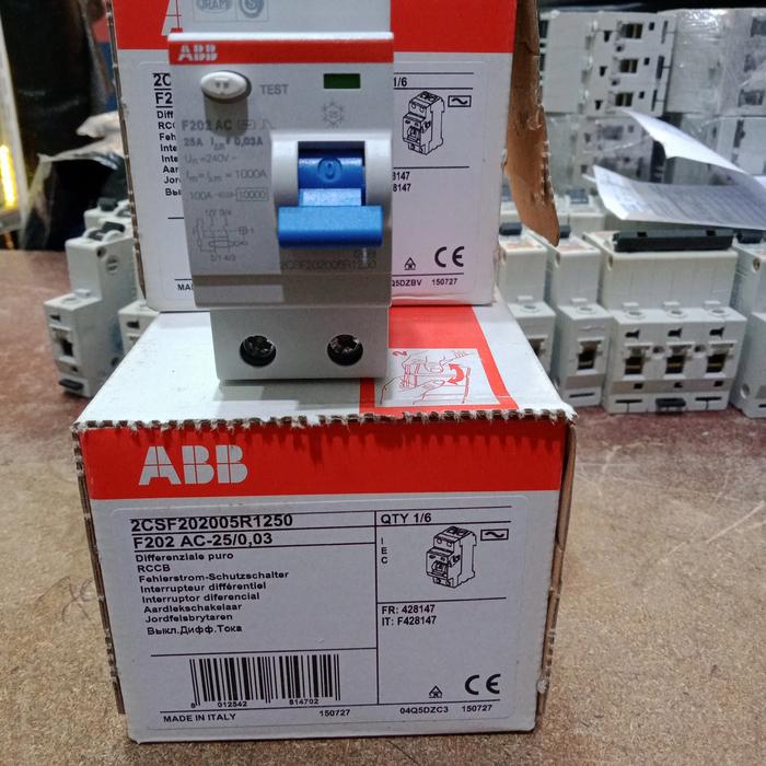 Jual elcb rccb ABB 2p 25a 30ma - Kota Bandung - zentama elektrik | Tokopedia