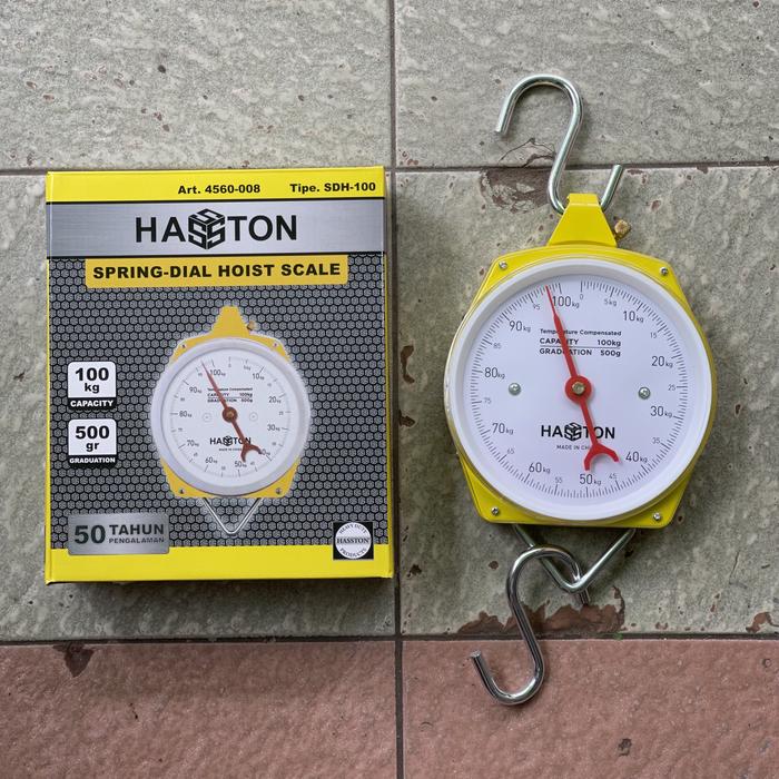 Jual Timbangan Gantung 100kg Hasston Spring Dial Hoist Scale 100 ...