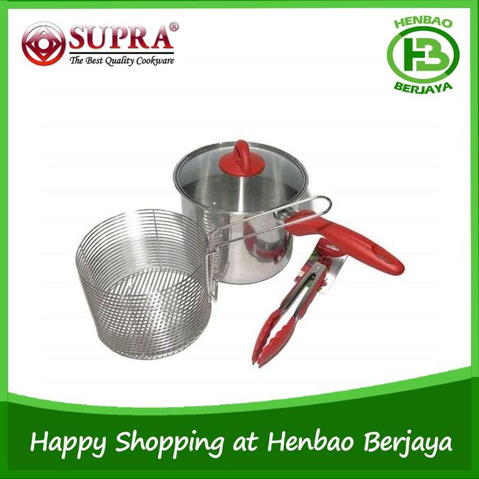 Jual Supra Panci Deep Fryer Stainless Steel 20cm Tebal Penggorengan ...
