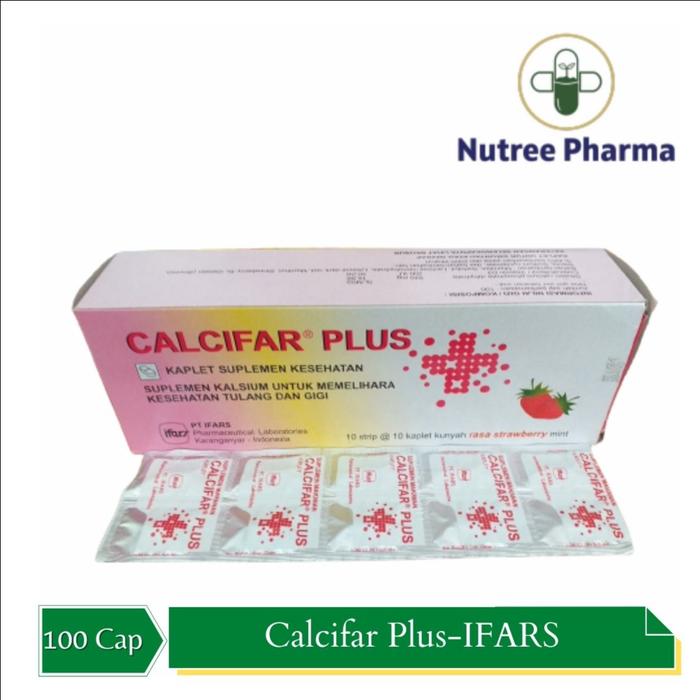 Jual Calcifar Plus isi 100 Kap kesehatan tulang dan gigi - Kota ...