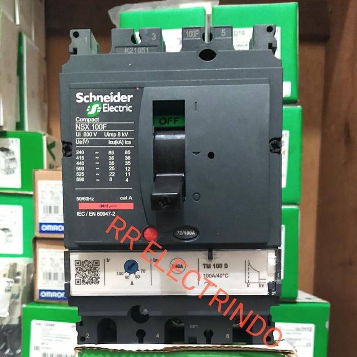 Jual MCCB BREAKER SCHNEIDER 36KA NSX100F 3P 100A LV429630 - Jakarta Pusat - RR ELECTRINDO ...