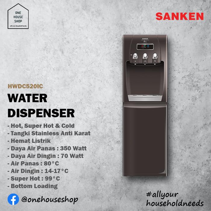 Jual Water Dispenser Air Galon Bawah Panas Dingin Normal Sanken ...
