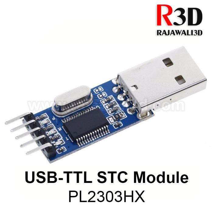 Jual PL2303 PL2303HX USB To RS232 TTL Auto Converter Adapter STC Module - Kab. Temanggung ...