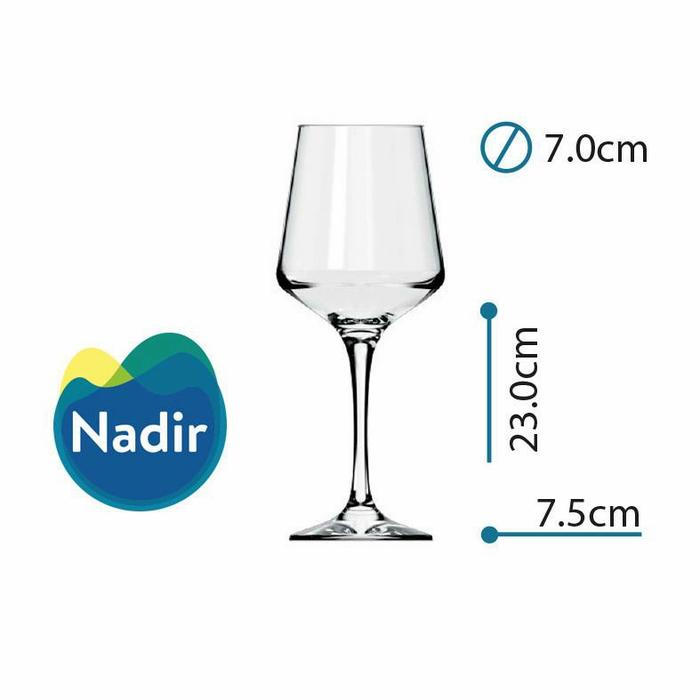 Jual Nadir Red Wine Stem Glass 49cl/ Gelas Wine 490ml Nadir Brunello ...