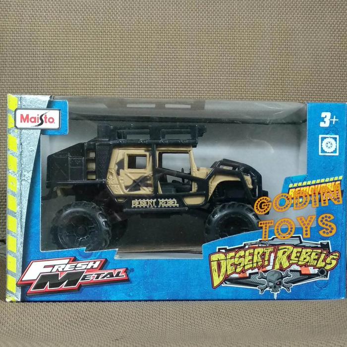 Jual Maisto Humvee Jeep Desert rebels Fresh Metal cage removeable ...