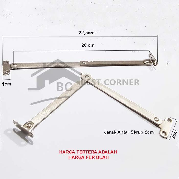 Jual Engsel Wayang 8" ( 20 cm ) / Engsel Sikutan / Engsel Salon / Becak ...