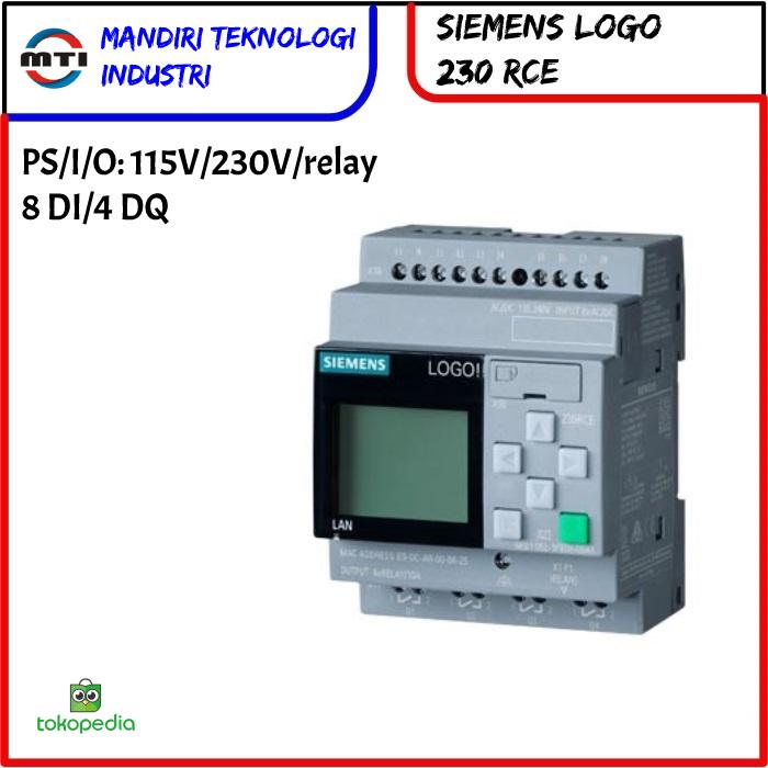 Jual Siemens Logo 230 RCE PLC Siemens 230 RCE Smart Relay Logo 230 RCE ...