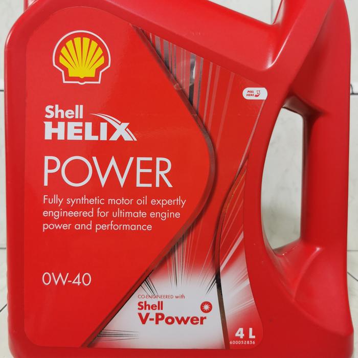 Jual Oli Shell Helix Power SAE 0W-40 Ultimate V-Power Fully Synthetic ...