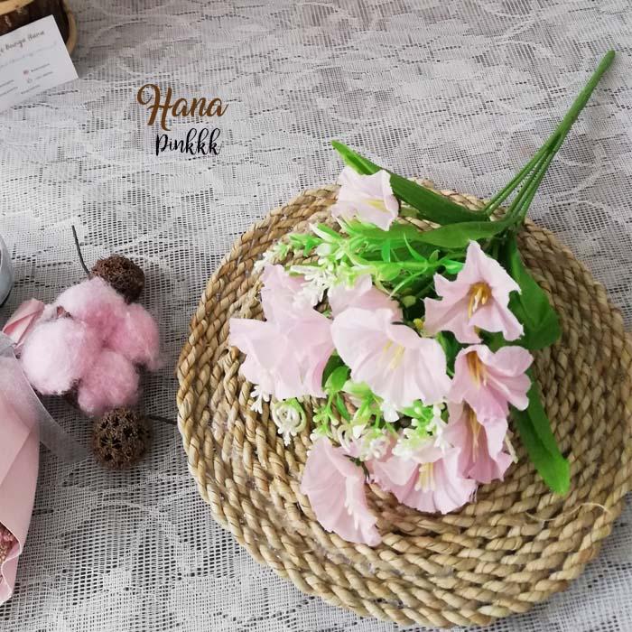 Jual Bunga plastik terompet/bunga artificial - Merah Muda - Kab. Sleman ...