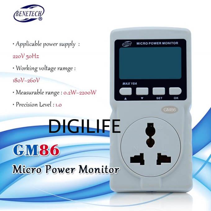 Jual Energy Power Monitor Benetech Watt Meter Volt Tester Electricity ...
