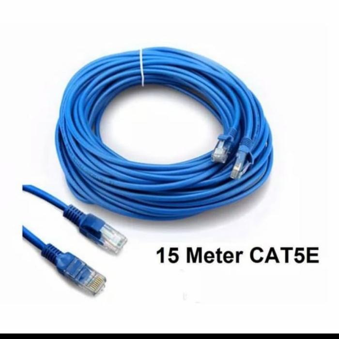 Jual kabel data Lan 8 pin/cable Lan UTP CAT5 RJ45 15 meter - Kota ...