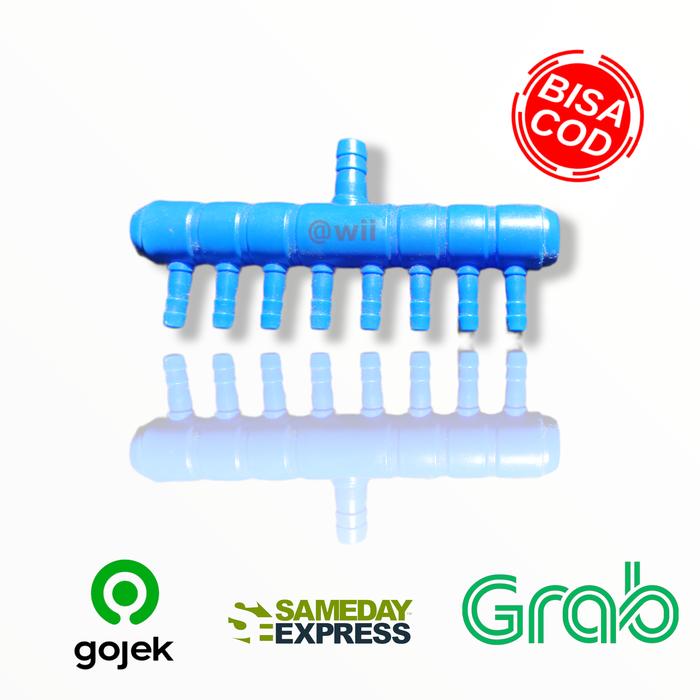 Jual manifold 8 way air devider Pembagi cabang Udara Aerator Air Pump ...