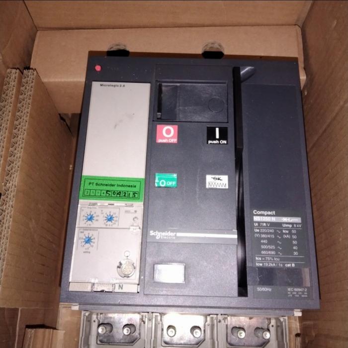 Jual SCHNEIDER MCCB NS1250N NS1250 3P 1250A 50KA MOTOR MOTORIZED MIC 2. ...