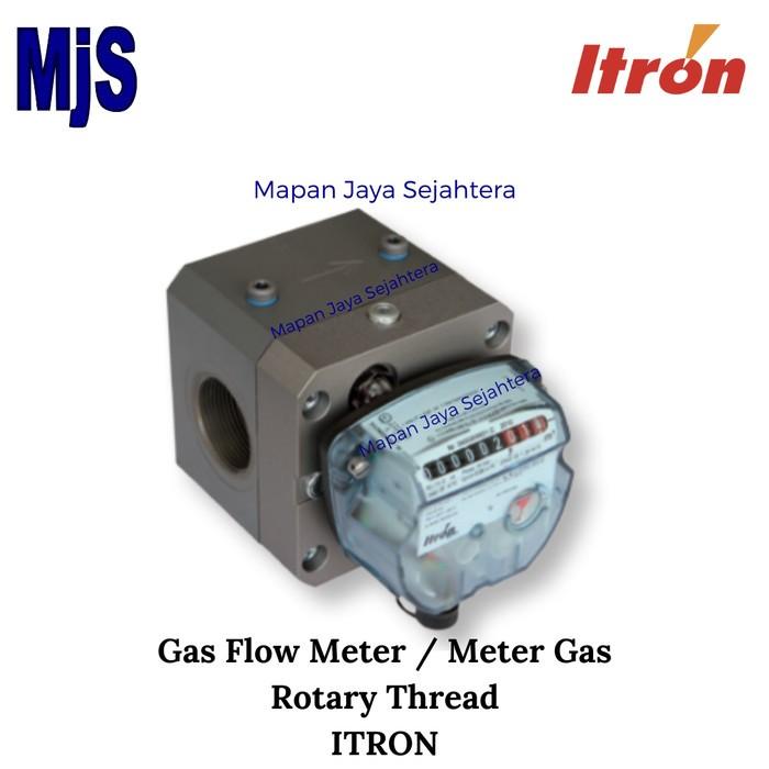 Jual Gas Meter / Flow Meter Gas G40 Rotary Thread ITRON + Kalibrasi ...