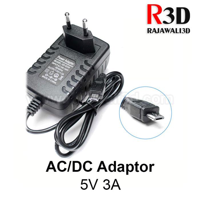 Jual Adaptor Power Supply 5V 3A REAL Micro USB for Raspberry Arduino ...