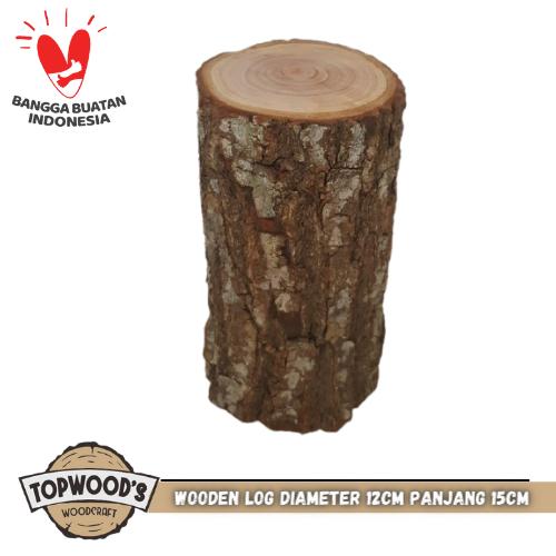 Jual Model terbaru Wood log Dm 12 - 13 Panjang 15 cm Potongan Kayu Log ...