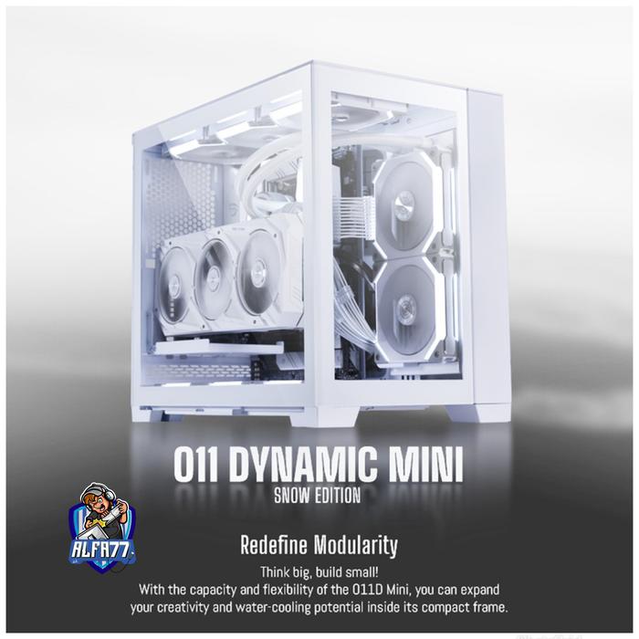 Promo LIAN LI O11 DYNAMIC MINI SNOW EDITION ATX ITX MATX - CASE CASING ...