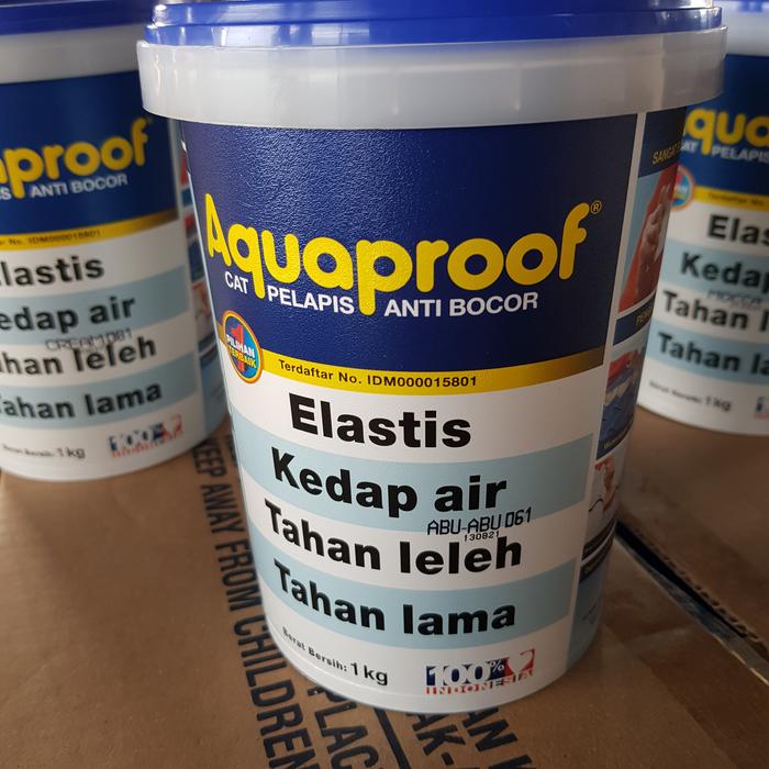 Jual AQUAPROOF CAT PELAPIS ANTI BOCOR ABU ABU @1KG - Jakarta Selatan ...