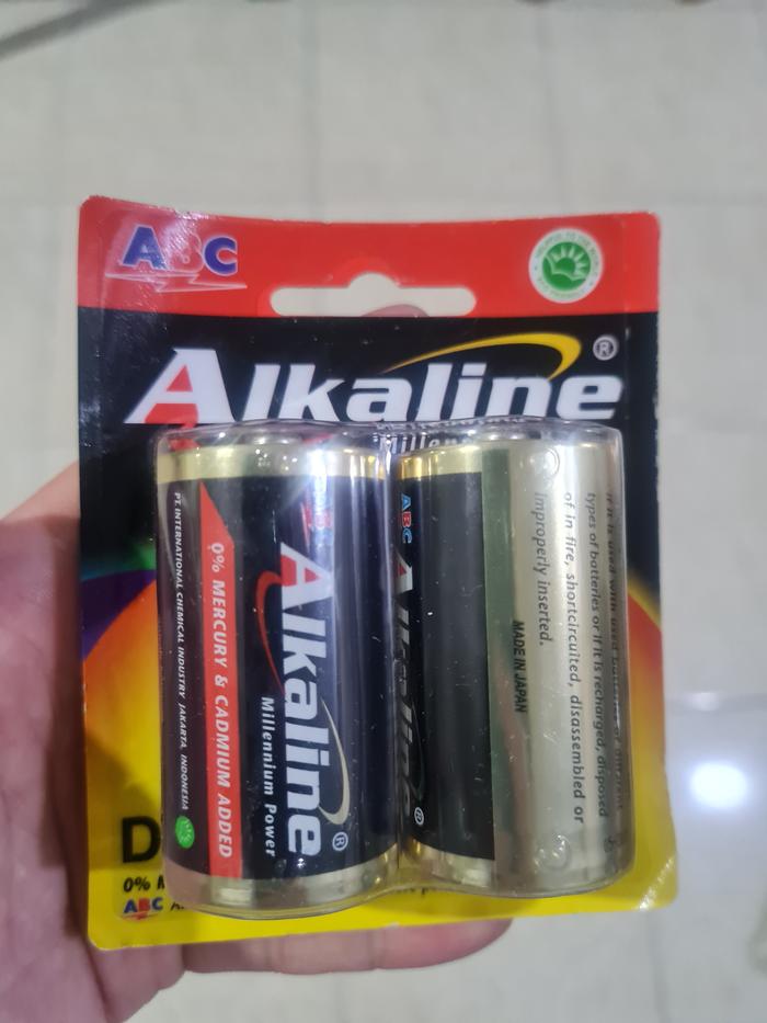 Jual BATERAI ABC ALKALINE TIPE D / BATERAI BESAR (ISI 2 BATERAI) - Kab ...