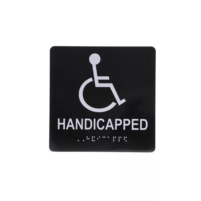 Jual akrilik Braile huruf tuna netra sign tanda handicapped disable ...