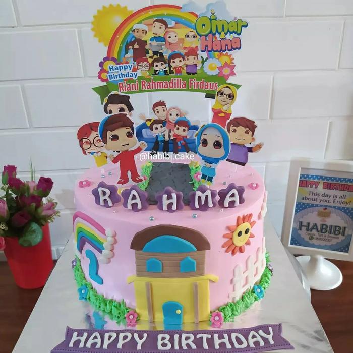 Jual kue ultah omar dan hana / omar hana birthday cake - Kota Tangerang ...
