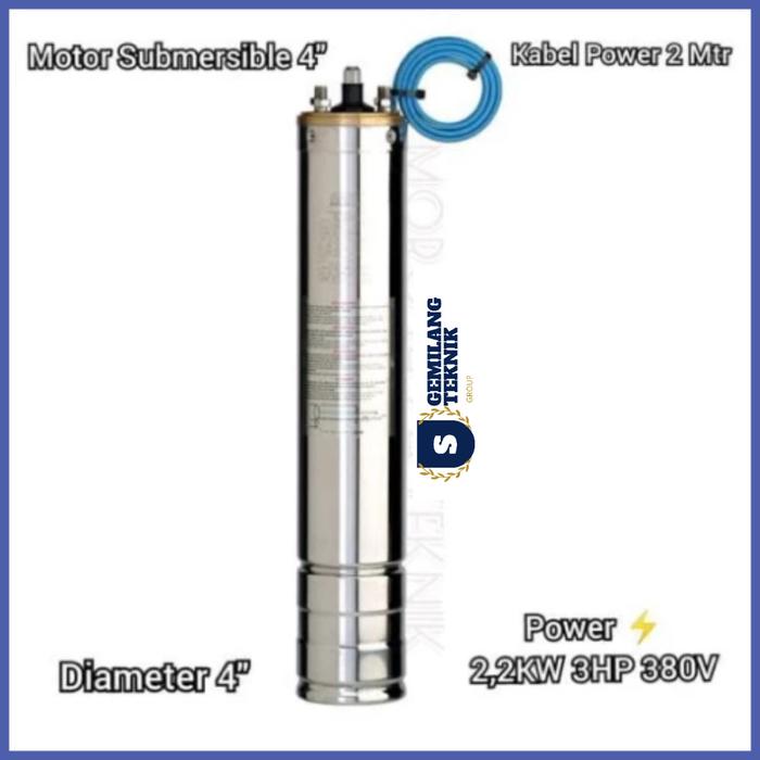 Jual Motor Pompa Venezia 3HP 3PhaseDinamo,Pompa Satelit Submersible ...