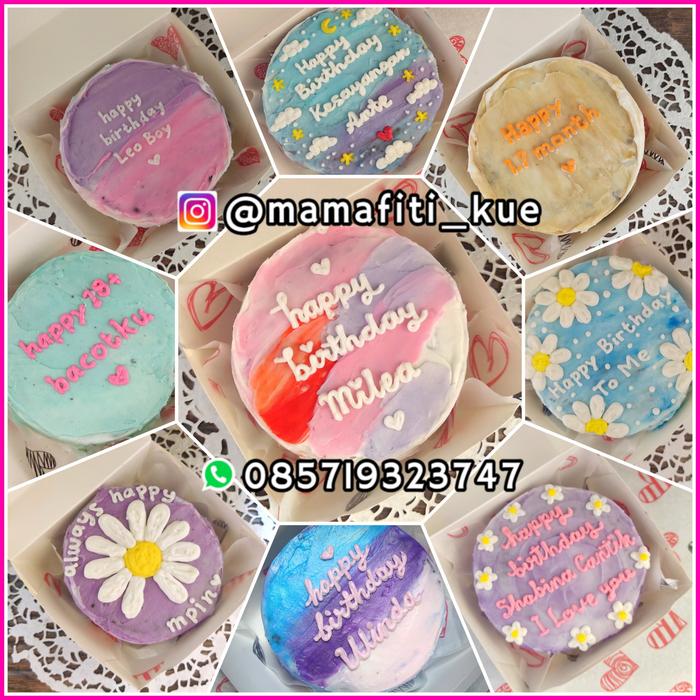 Jual kue ulang tahun/kue mini lucu/lunch box cake/bento cake/korean ...