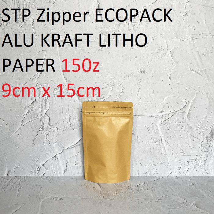 Promo STANDING POUCH ECOPACK 150 Z - 9 X 15 CM - POUCH PAPER KRAFT ...