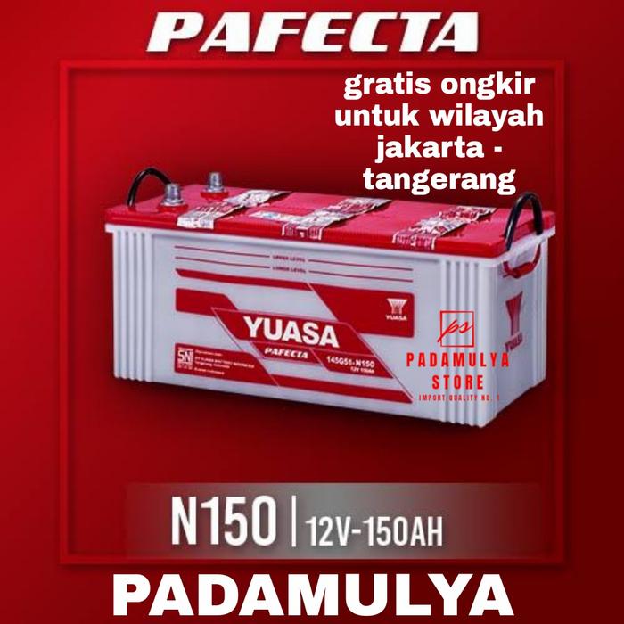 Jual Aki Basah Yuasa N150 12V 150Ah 145G51 Battery Kapal Genset Solar Panel - Jakarta Barat ...