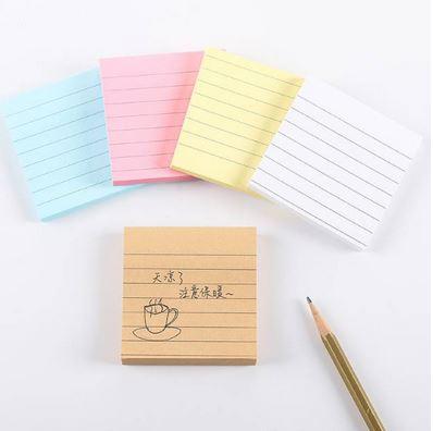 Jual Colorful Line Sticky Notes - Stiker Memo Garis Berwarna (60 sheet ...