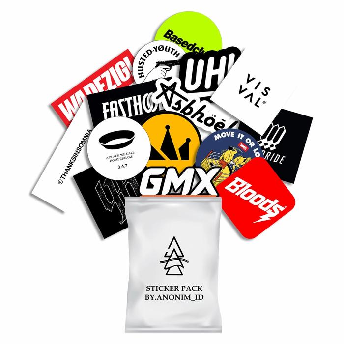 Jual Sticker Distro Brand Local Stiker Aesthetic Sticker Case - Kab ...