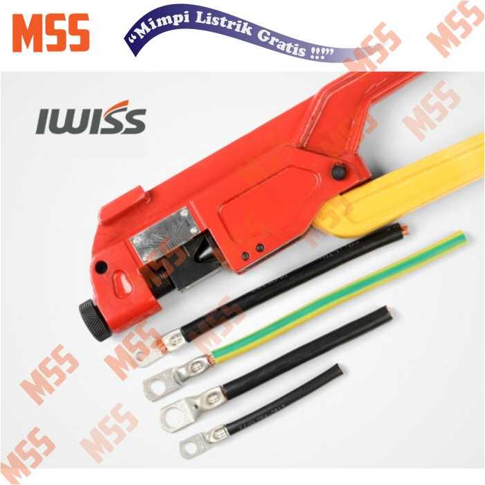 Jual Tang Crimping Skun / Scoon /Lug Cable,Terminal baterai IWISS 10 ...