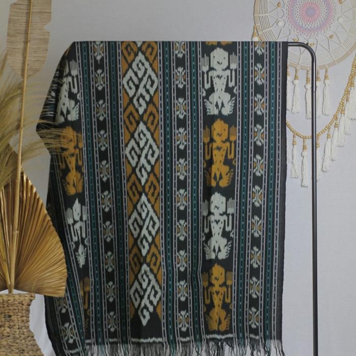 Jual tenun ikat troso/kain tenun blanket motif asmat/tenun ikat ...