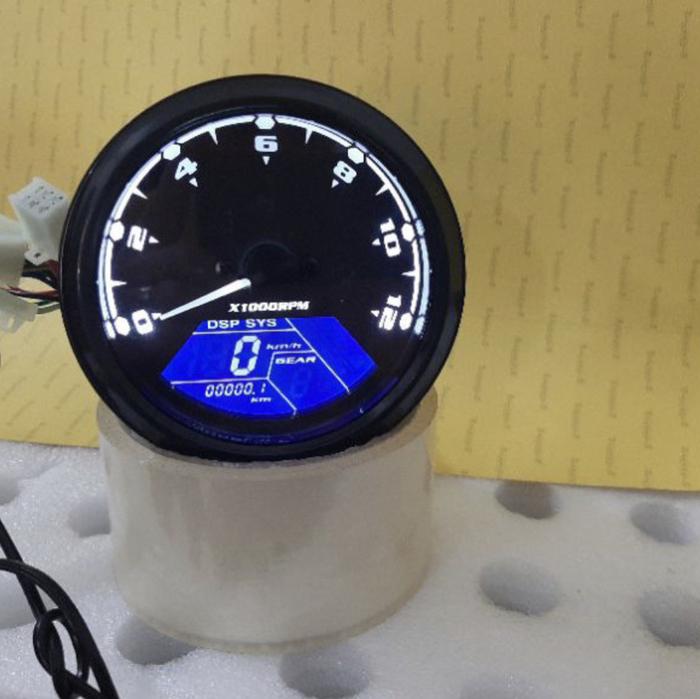 Jual SPEEDOMETER BABON BULAT LED DIGITAL PLUS SENSOR UNIVERSAL ...