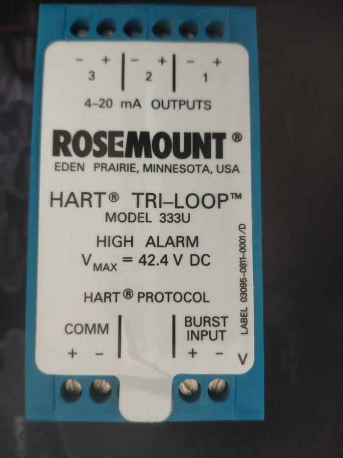 Jual ROSEMOUNT HART TRI LOOP MODEL 333U - Kota Batam - Instrument O%G ...