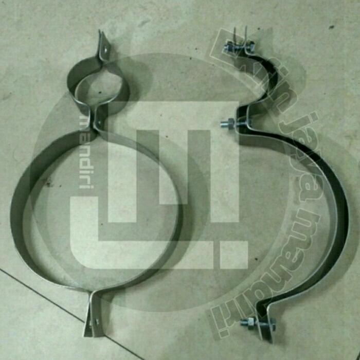 Jual klem tiang listrik beton 8" x 2" inc | plat stainless - Jakarta ...